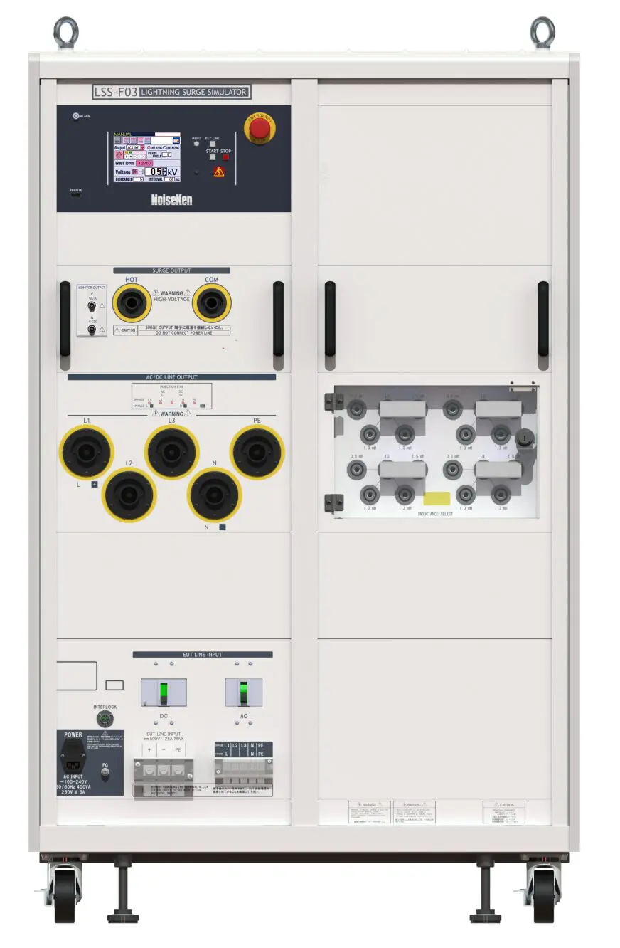 NoiseKen Lightning Surge Simulator (DC600V/100A) - Electrotest Ltd